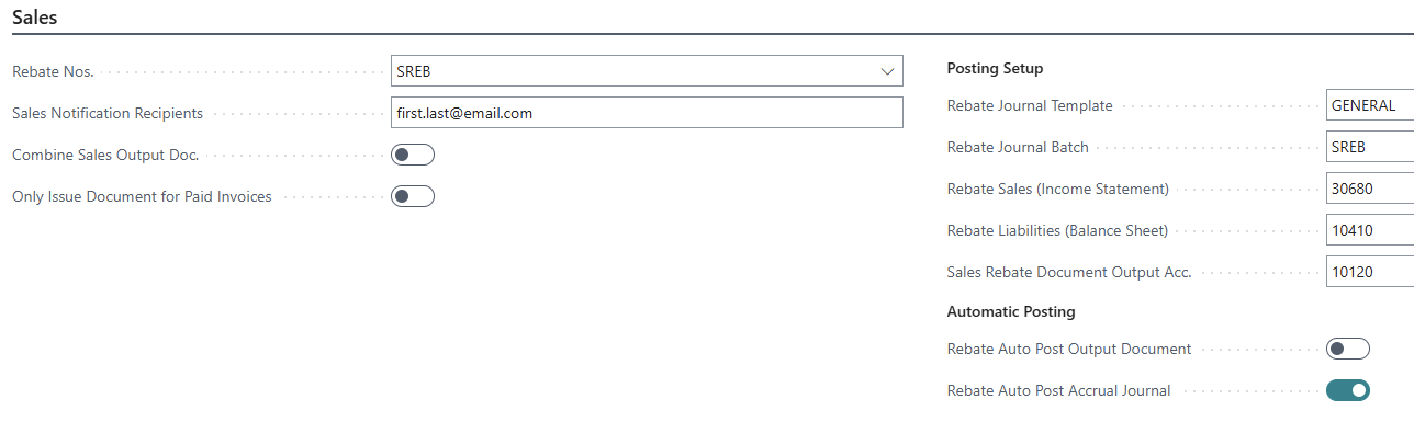 Clever Dynamics - Rebate Setup